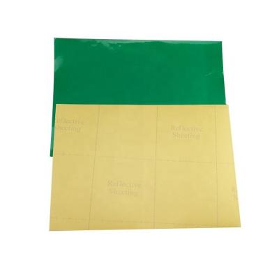 China Untearable Reflective Plastic Sheeting 1.22x45.72m Roll for Traffic Signs and Advertisement Signs for sale