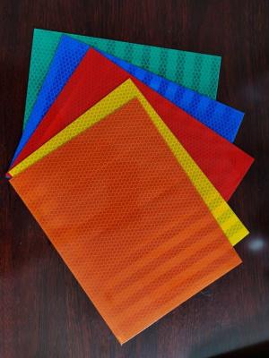 China PMMA PE Liner High Visibility Prismatic Reflective Sheeting for sale