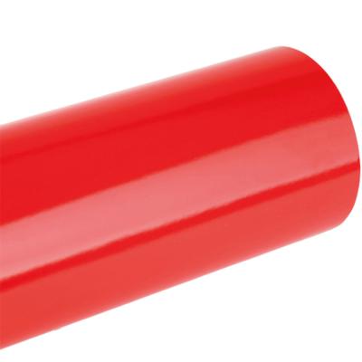 China Red Reflective Plastic Sheeting 1.24m x 45.72m Roll for Traffic Signs Oil Adhesive Paper Liner for sale