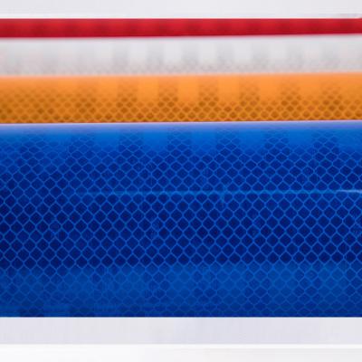 China Safety Signs PVC Flexible Prismatic Reflective Sheeting Multi Colored for sale