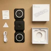 China Qi Function ABS 3 in 1 Wireless Charging Station for Mobile Phone Watch and Earphone for sale