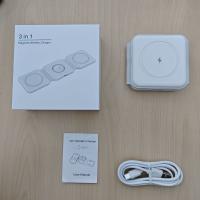 China Qi Function ABS 3 in 1 Wireless Charging Station for Mobile Phone Watch and Earphone for sale
