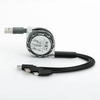 China 3 in 1 USB Cable For iPhone Charger Aluminum Alloy Data Cables For Android Moiblephone for sale