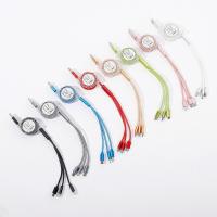 China 3A Fast Charging Data Cable Type-C 3 in 1 Retractable USB Cable For Android Mobile phone PVC Jacket for sale