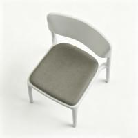 China PP Restaurant Chair And Table Stackable Fabric Upholstered Chair For Cafe Hotel for sale