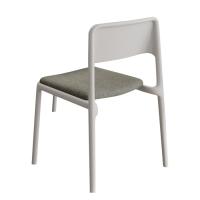 China PP Restaurant Chair And Table Stackable Fabric Upholstered Chair For Cafe Hotel for sale