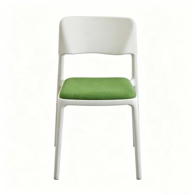 China Ergonomic Restaurant Chair And Table One Piece Padded Cushion Molded PP Chair for sale