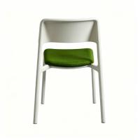 China Ergonomic Restaurant Chair And Table One Piece Padded Cushion Molded PP Chair for sale