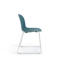 China Stackable Restaurant Chair And Table PP Plastic Metal Frame For Bistro Cafe for sale