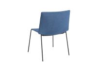 China Luxury Upholstered Molded Lounge Chair Fabric With Powder Coated Metal Legs for sale