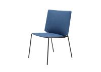 China Luxury Upholstered Molded Lounge Chair Fabric With Powder Coated Metal Legs for sale