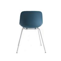 China Modern Armless PP Commercial Cafe Chairs Powder Coated Metal Legs For Hotel for sale
