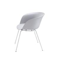 China Ergonomic Restaurant Armchair PP Shell For Bistro Powder Coated Metal legs for sale