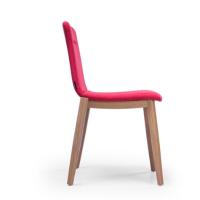 China Bentwood Restaurant Chair And Table Side Seat Wood Grain Metal Legs Dining Room Chairs for sale