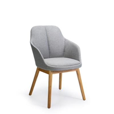 China Fabric Upholstered Restaurant Chair And Table Ash Wood Frame Legs Commercial Restaurant Chairs for sale