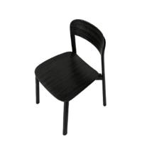 China Solid Ash Wood Restaurant Chair Minimalist Bentwood Frame Armless Dining Seat for sale
