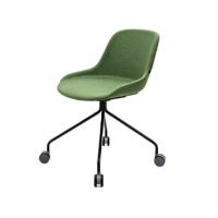 China Fixed Rolling Upholstered Conference Chairs Steel Base Corrosion Resistance for sale