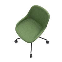 China Fixed Rolling Upholstered Conference Chairs Steel Base Corrosion Resistance for sale