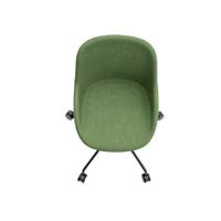China Fixed Rolling Upholstered Conference Chairs Steel Base Corrosion Resistance for sale