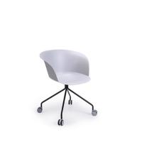 China Minimalist PP Swivel Conference Chair Fixed Non Swivel Stability With Rolling Mobility for sale