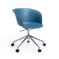 China Ergonomic Swivel Office Armchair With Height Adjustable Polished Aluminum Base for sale