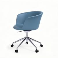 China Ergonomic Swivel Office Armchair With Height Adjustable Polished Aluminum Base for sale