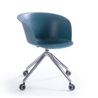 China Stable Swivel Conference Chair With Swivel Chrome Rolling Aluminum Office Meeting Chairs for sale