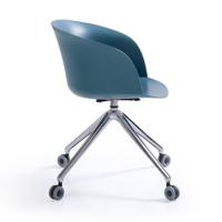 China Stable Swivel Conference Chair With Swivel Chrome Rolling Aluminum Office Meeting Chairs for sale