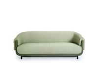 China Upholstered Commercial Lounge Sofa With Metal Legs For Office And Lounge Use for sale