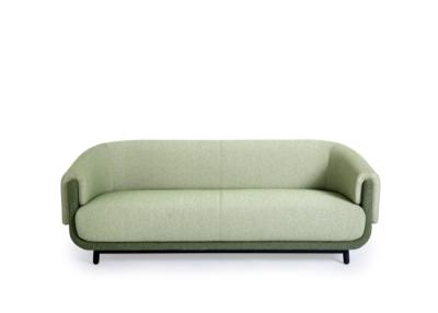 China Upholstered Commercial Lounge Sofa With Metal Legs For Office And Lounge Use for sale