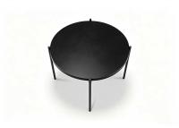 China Matte Black Commercial Coffee Table Wood Top Metal Legs Coffee Table For Office for sale