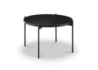 China Matte Black Commercial Coffee Table Wood Top Metal Legs Coffee Table For Office for sale