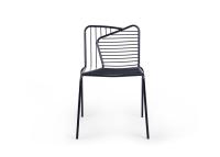 China Stackable Outdoor Wire Dining Chairs Water Resistance For Home Balconies for sale