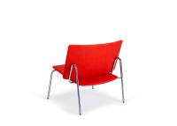 China Easy Clean Upholstered Lounge Chair Impact Resistance Metal Legs Accent Chair for sale