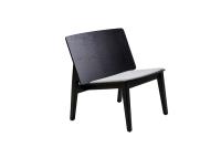 China Black Commercial Lounge Chair Bentwood Lounge Chair With Fabric Cushion Seat for sale