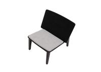 China Black Commercial Lounge Chair Bentwood Lounge Chair With Fabric Cushion Seat for sale
