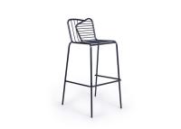 China Contemporary Black Wire Counter Stool Space Saving DuPont Galvanized Powder Coating for sale