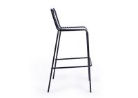 China Contemporary Black Wire Counter Stool Space Saving DuPont Galvanized Powder Coating for sale