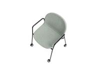 China Impact Resistance Fabric Conference Chair 570 * 520 * 790mm Metal Base Anti Rust for sale