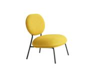 China Cupsule Cushion Lounge Sofa On Metal Legs Accent Seat For Hotel And Office for sale