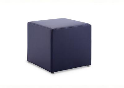 China Modern Fabric Cube Ottoman Square Upholstered Stool 400 * 390mm For Office And Cafe for sale