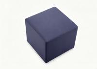 China Modern Fabric Cube Ottoman Square Upholstered Stool 400 * 390mm For Office And Cafe for sale