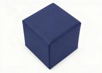 China Modern Fabric Cube Ottoman Square Upholstered Stool 400 * 390mm For Office And Cafe for sale