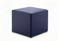 China Modern Fabric Cube Ottoman Square Upholstered Stool 400 * 390mm For Office And Cafe for sale