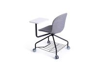 China Training Modern Conference Chair Padded Meeting Room Chairs With Swivel Tablet Arm for sale