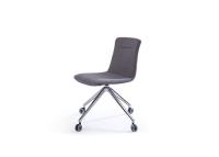 China Swivel Upholstered Meeting Room Chair With Polished Aluminum Base For Office for sale