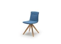 China Rotating Padded Meeting Room Chairs Solid Beech Wood Base For Dining And Cafe for sale