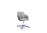 China Swivel Fabric Conference Armchair Auto Return Polished Office Meeting Chairs for sale