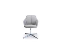 China Swivel Fabric Conference Armchair Auto Return Polished Office Meeting Chairs for sale