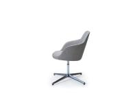 China Swivel Fabric Conference Armchair Auto Return Polished Office Meeting Chairs for sale